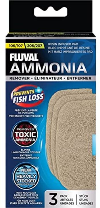 Fluval 107/207 Ammonia Remover Pad, Replacement Aquarium Canister ...