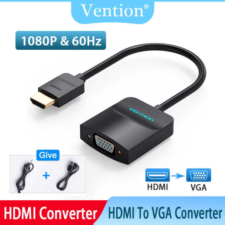 Vention HDMI To VGA Adapter With Audio Video Cable Converter 1080P for ...