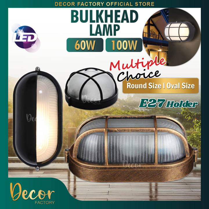 Outdoor Bulkhead Lamp Nordic Style IP65 Weather Proof Outdoor Wall ...
