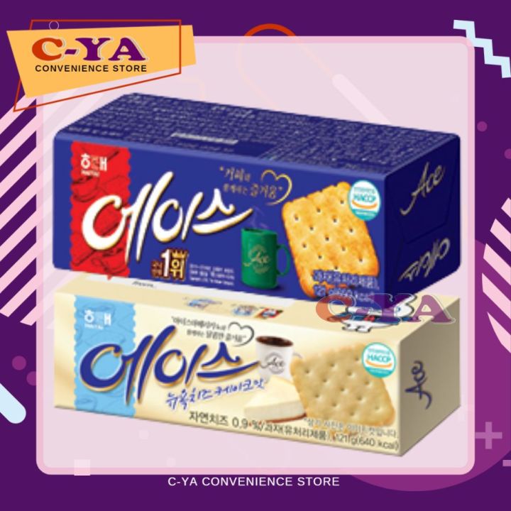 HAITAI Ace Crackers Original & New York Cheesecake 121g | Lazada PH