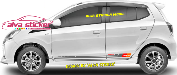 new sticker ayla stiker ayla list cutting body mobil daihatsu ayla all ...