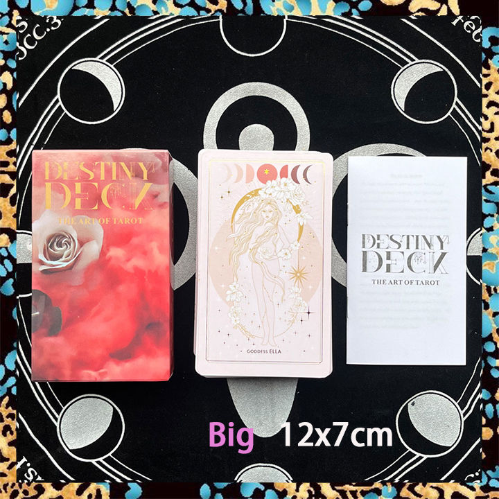 The Destiny Tarot Card Deck | with Paper Guide Book | Standard Big Size ...