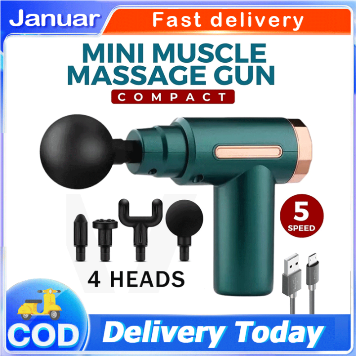 【ready Stock】new Mini Muscle Massage Gun Compact And Silent Portable