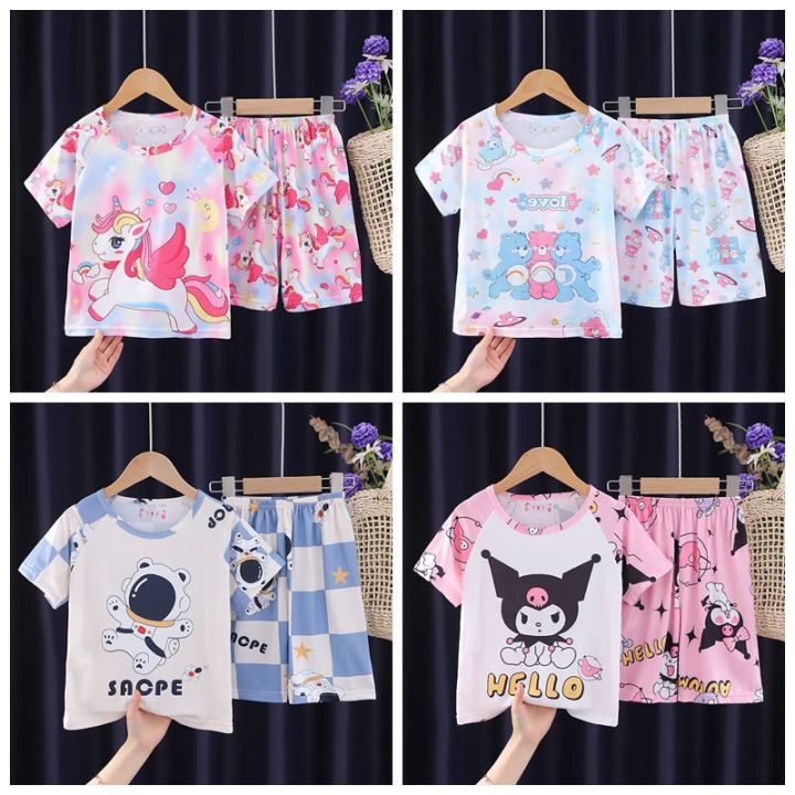 Girl's Pyjamas Kid's Short Sleeve Cartoon Sleepwear Kulomi for Girl ...