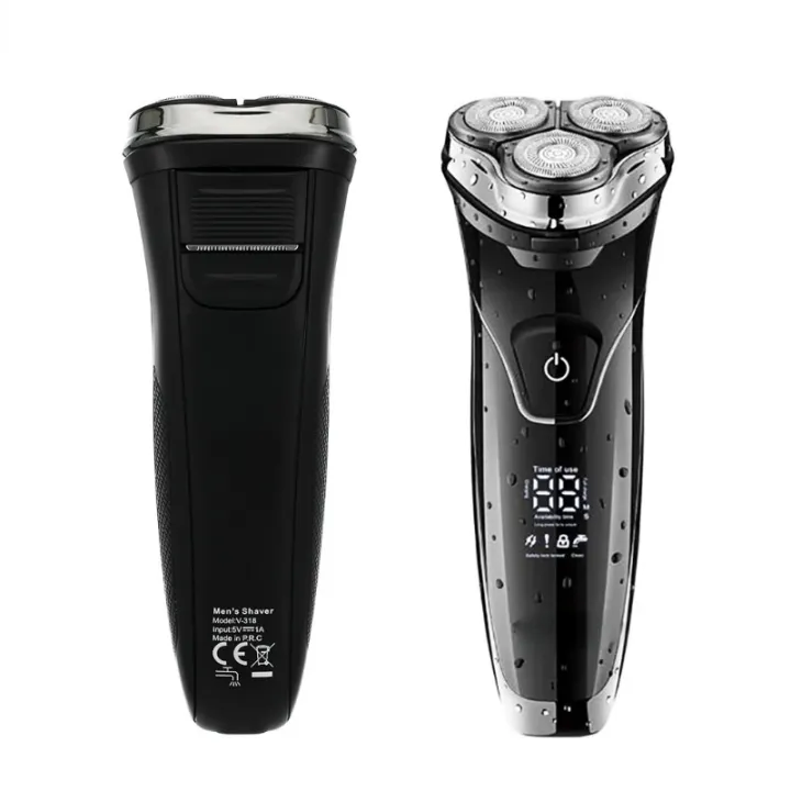 【100%-New】 Three Floating Shaver Full Body Waterproof Digital Display ...