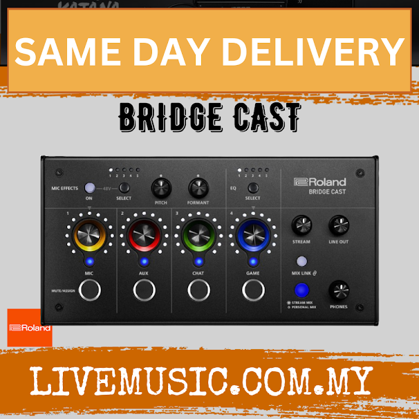 Roland Bridge Cast Dual-bus Gaming Audio Mixer - White / Black ...