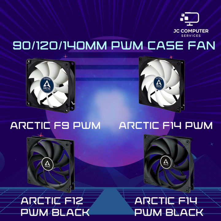 ARCTIC F9 F12 F14 PWM 92mm 120mm 140mm Case Fan | Lazada Singapore