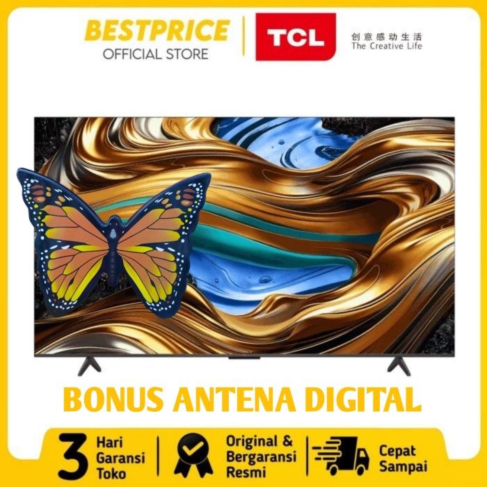 TCL 50P755 LED TV 50 INCH GOOGLE TV 50 P755 SMART TV 50" 4K UHD DOLBY ...