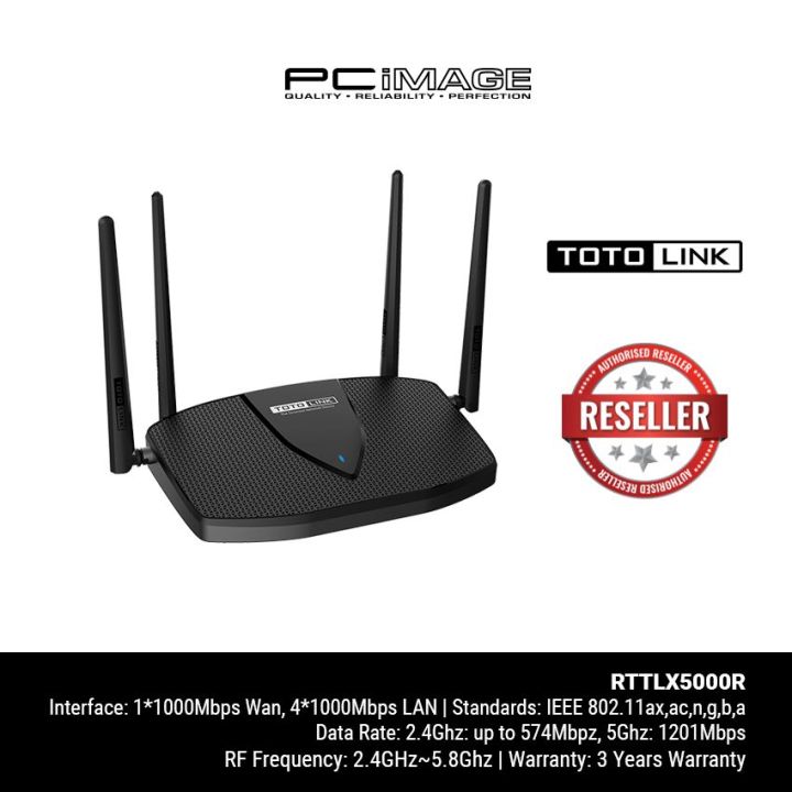 TOTOLINK X5000R AX1800 Wireless Dual Band Gigabit NETWORK Router | Lazada