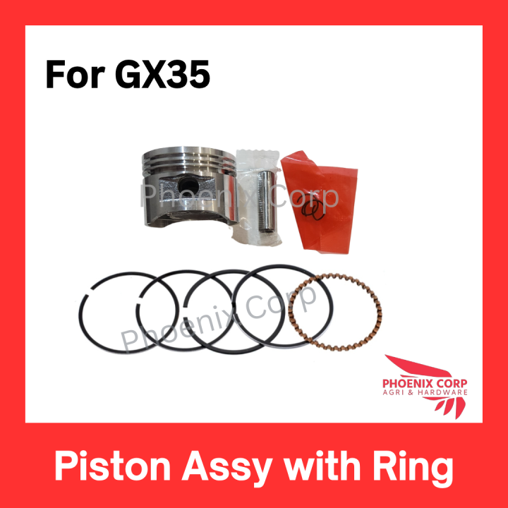 GX35 Piston Assembly with Piston Ring Complete Set For 4 Stroke Grass ...