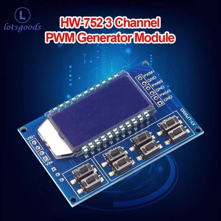 HW-752 3 Channel PWM Generator Board Module Pulse Frequency Adjustable 3.3 30V | Lazada PH