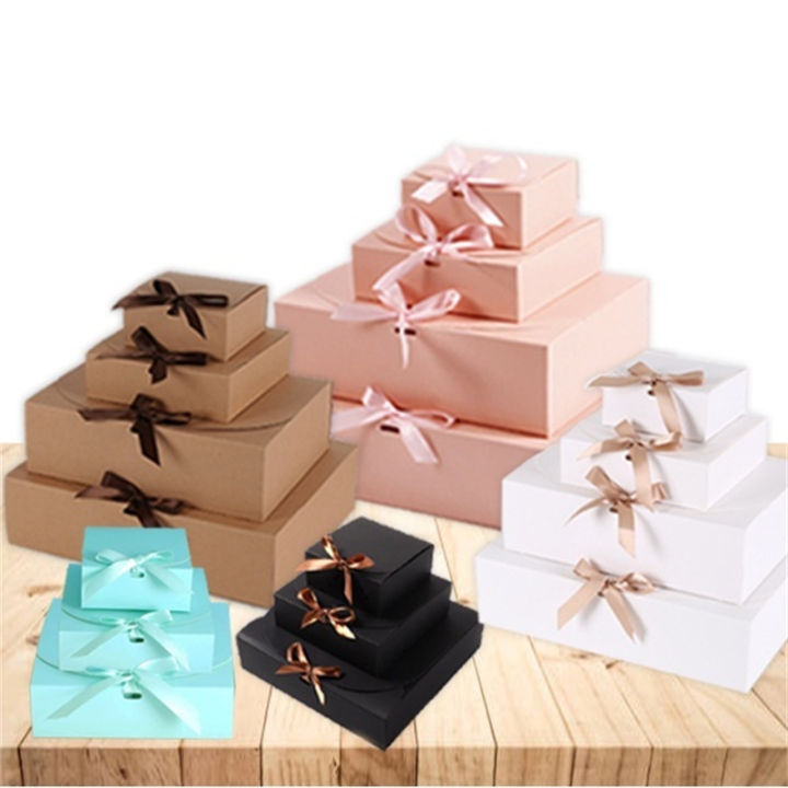Gift Box Bowle Gift Box Portable Cake Dessert Series Vintage Cowhide ...