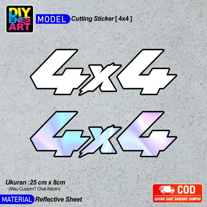 Sticker 4x4 | Sticker 4x4 Double Cabin | Sticker 4x4 Jeep | Sticker ...