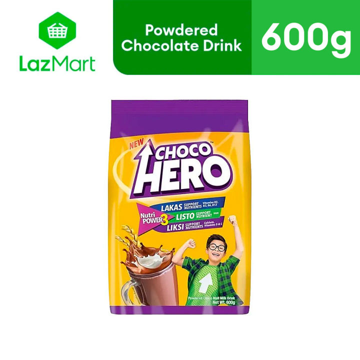 Choco Hero Powdered Choco Malt Milk Drink 600g | Lazada PH