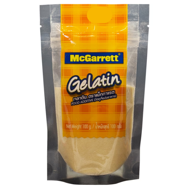 แม็กกาแรต ผงเจลาติน 100 กรัม - Gelatine Powder 100g McGarrett brand ...