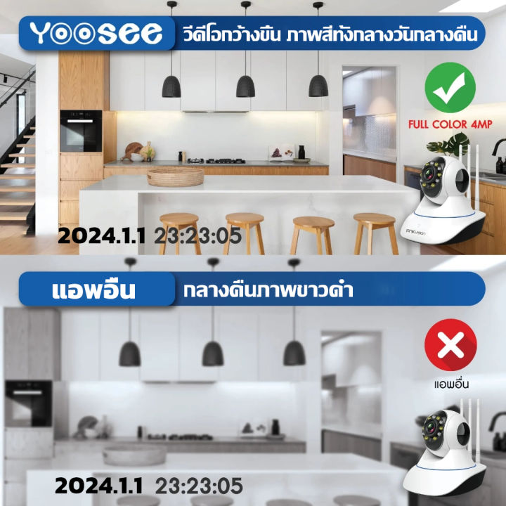 💥ซื้อ 1 แถม 1💥รุ่นใหม่ กล้องวงจรปิด 360°WiFi FHD 2.4G/5G 1080Pพิกเซล ...