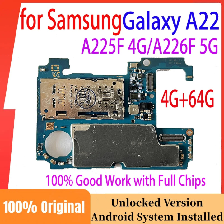 Unlocked Original Motherboard for Samsung Galaxy A22 A225F 4G A226F 5G ...