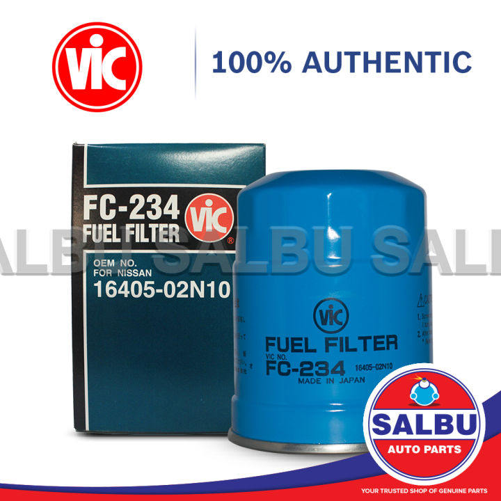 VIC Fuel Filter FC-234 Secondary Filter (By-Pass) for Nissan Urvan 3.0 ...