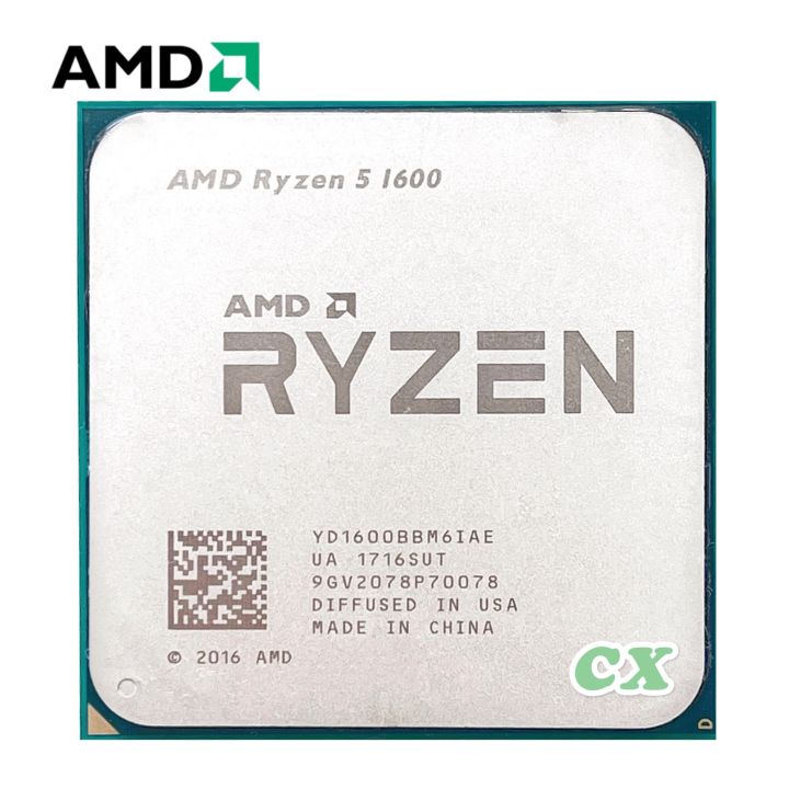 AMD Ryzen 5 1600 R5 1600 3.2 GHz Six-Core Twelve Thread 65W CPU ...