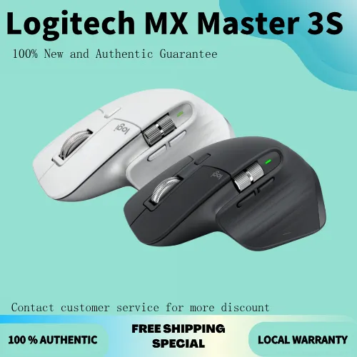 Instock Logitech MX Master 3S Mouse Black Silent Wireless Mouse Ultra ...
