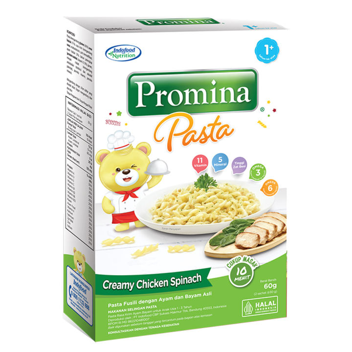 Promina Pasta Creamy Chicken Spinach 60G | Lazada Indonesia