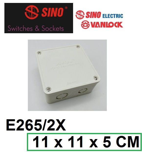 SINO - Hộp Box Nối Dây Chống Cháy Sino SP 11x11 x5 cm --- E265/2X ...