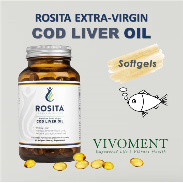 Rosita Extra Virgin Cod Liver fish Oil 90 Softgel | Lazada Singapore
