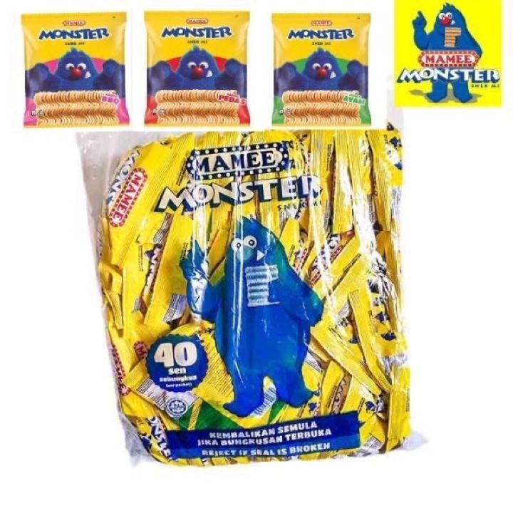 Mamee Monster Snek Mi Assorted 30pcs x 25gm | Lazada
