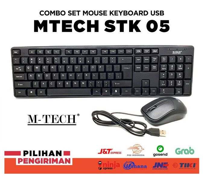 Keyboard Mouse Combo STK-05 buat komputer keybod MTECH paket mouse ...