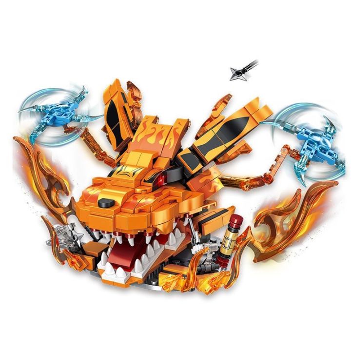 ♧HJFGF ตัวต่อใช้ได้กับเลโก้ใหม่ชุดนารูโตะนารูโตะเก้าหางจิ้งจอกสัตว์ร้าย ...