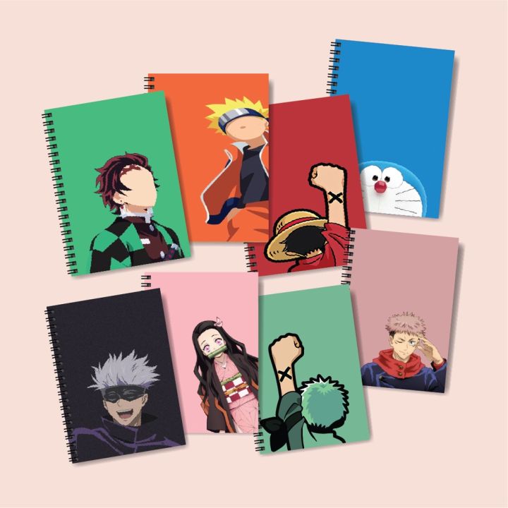 100pgs Anime A5 Notebook / Journal / Buku Nota -Blank-Line-Dot-Grid ...