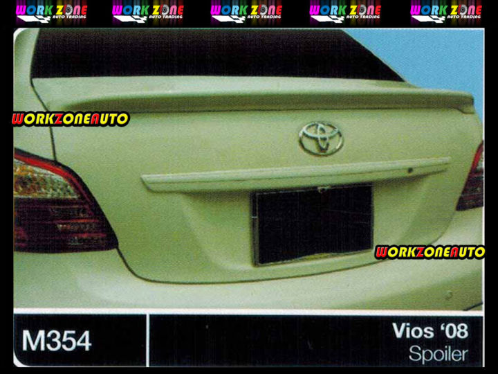 M354 Toyota Vios 08 Fiber Spoiler Body kit Bodykit | Lazada