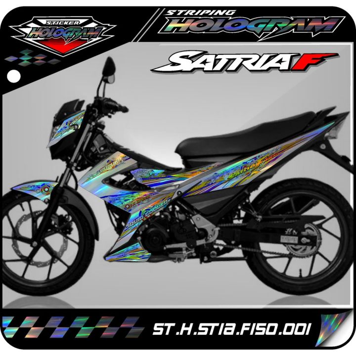 Sticker Striping List Variasi HOLOGRAM TRANSPARAN UV Satria FU Facelift ...