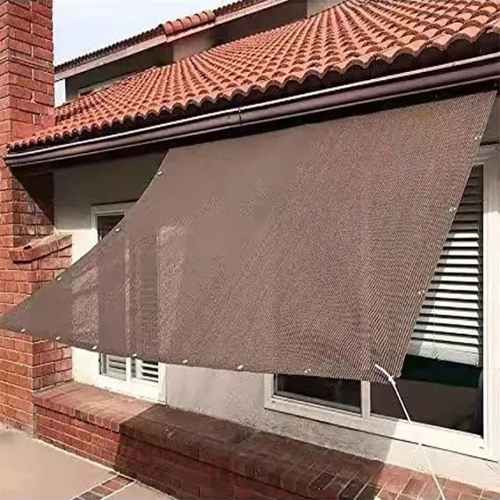Sunshade Net Sunscreen Canopy Outdoor 90% Brown Anti-UV Privacy Screen ...