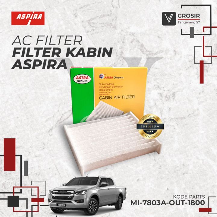 Filter AC ISUZU D-Max Dmax Aspira Mi-7803A-Out Filter Kabin | Lazada ...