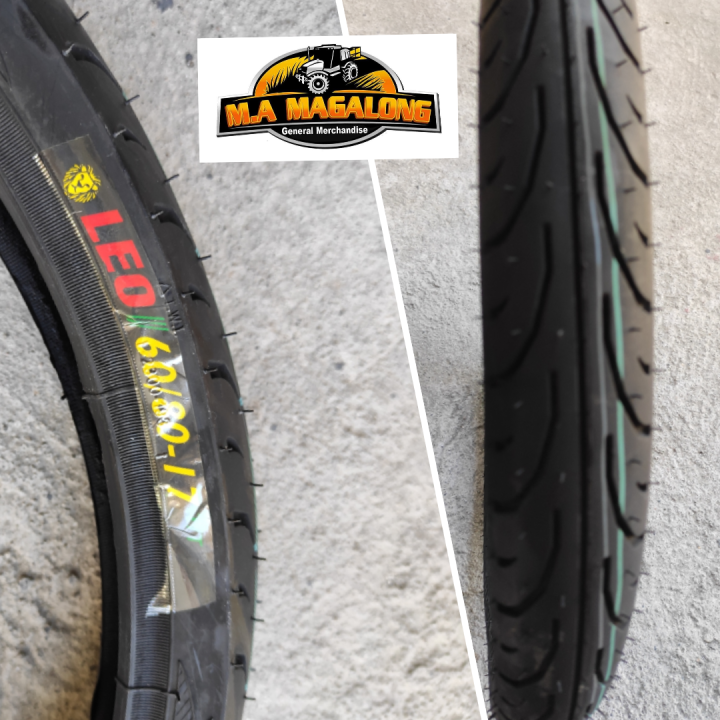 LEO LASER 60/80 -17 MOTORCYCLE TIRE TUBETYPE | Lazada PH