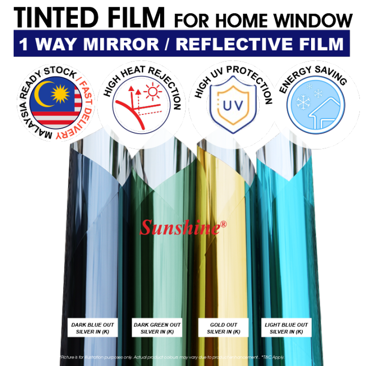 House Tinted Film / Tinted Film Rumah, Color Reflective Tinted Film ...
