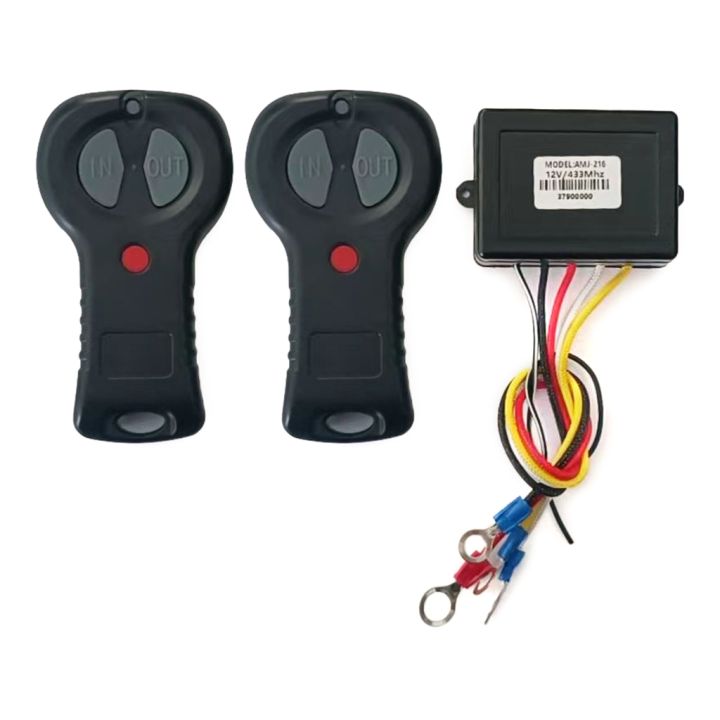 Universal 12V Wireless Electric Digital Winch Remote Control Kit Switch ...