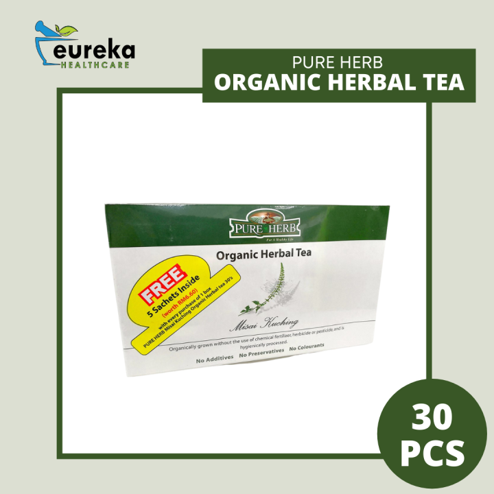 PURE HERB ORGANIC HERBAL TEA MISAI KUCING 30'S | Lazada