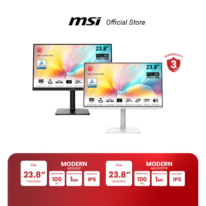 MSI BUSINESS PRODUCTIVITY MONITOR MODERN-MD2412P | MODERN-MD2412PW | 23 ...