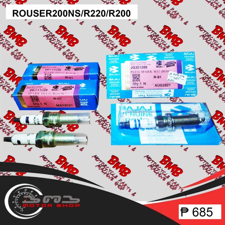Spark Plug Set of 3 Rouser NS200 NS200-Fi RS200 Dominar 400 DK111028 ...