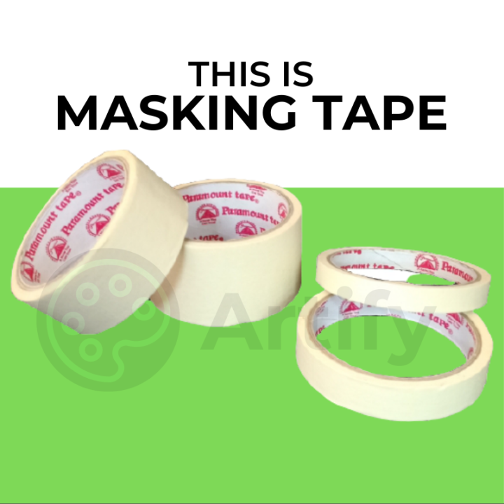 Paramount Masking Tape Sold Per Piece 1/2" 3/4" 1" 1.5" 2" Masking Tape ...