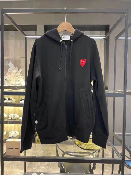 Japan CDG Chuanjiu Sweater Couple Baoling Play Classic Love Letter ...