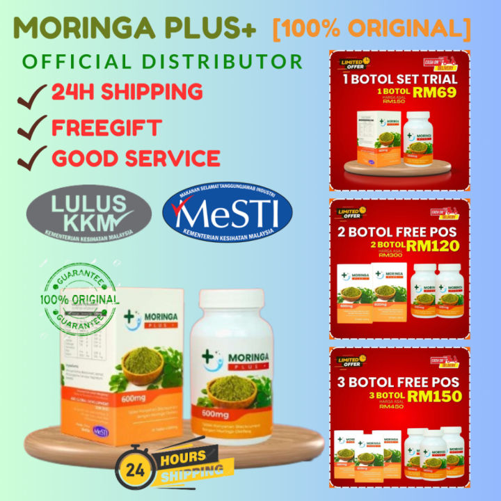 [100% ORIGINAL HQ] MORINGA PLUS+ 3 SERANGKAI KENCING MANIS DARAH TINGGI ...