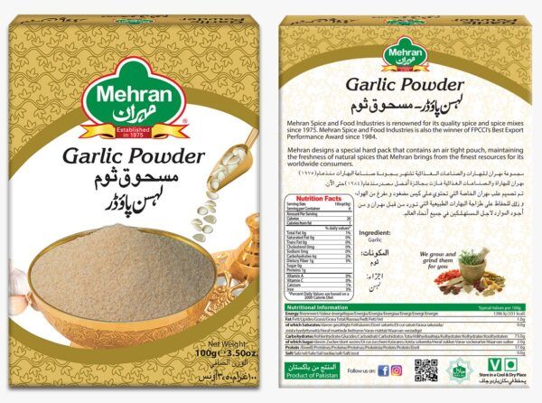 Mehran Garlic Powder 100 Gram Pack | Lazada