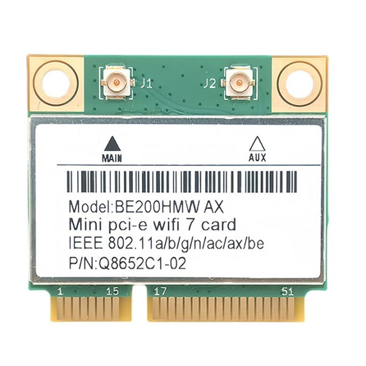 WiFi 7 PCI-E WiFi Card BE200 BE200HMW 8774Mbps 2.4G/5G/6Ghz for Bluetooth 5.4 802.11BE Network ...