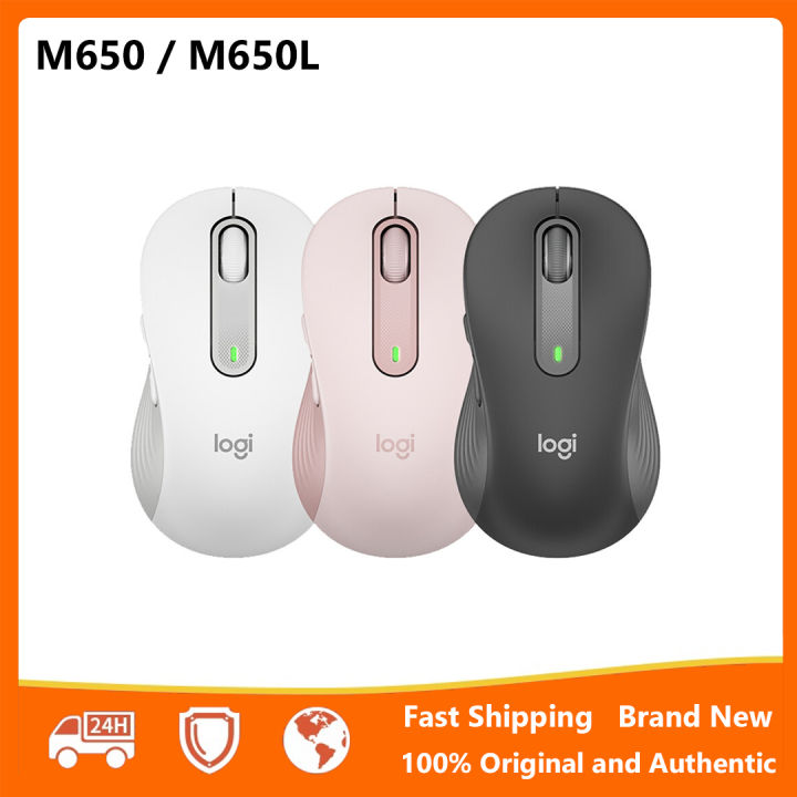 [Ready to Ship] Original Logitech Signature M650 / M650L Wireless Mouse for PC Laptop Computer ...