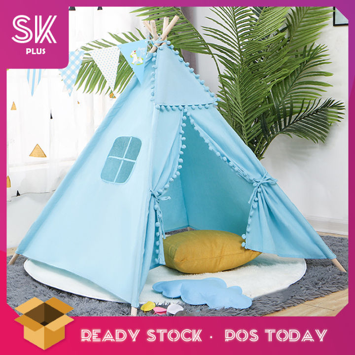 SKplus Portable Kids Toys Camp Playing Triangle Tent Comfortable ...
