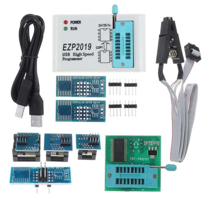 EZP2019 High Speed USB SPI Programmer Support 24 25 93 Series Chips EEPROM 25 Flash BIOS Chip ...