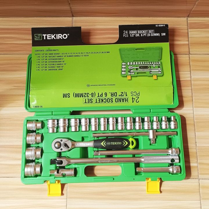 Kunci Sok Set Tekiro 8-32mm Box Plastik Sok Set Tekiro Original 24 PCS | Lazada Indonesia